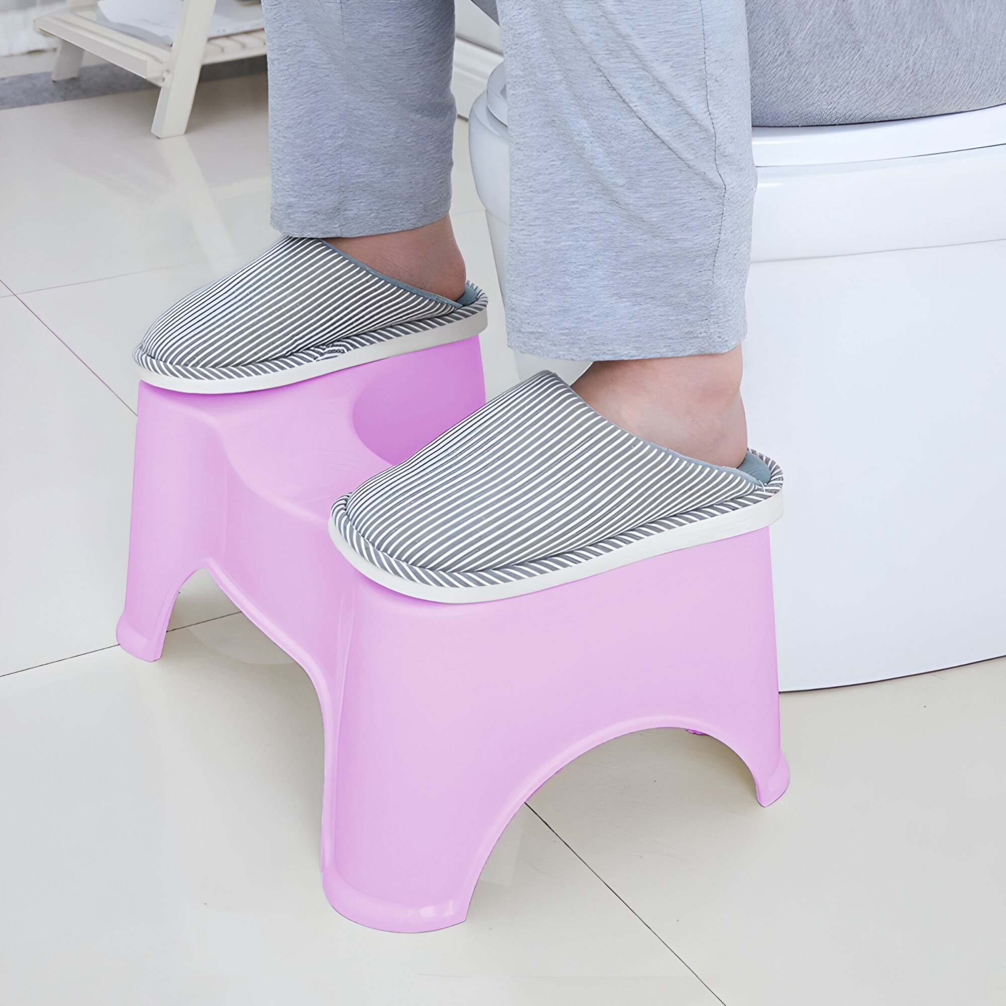 Taburet WC pentru Pozitia Corecta pe Toaleta, Solutia Naturala ...