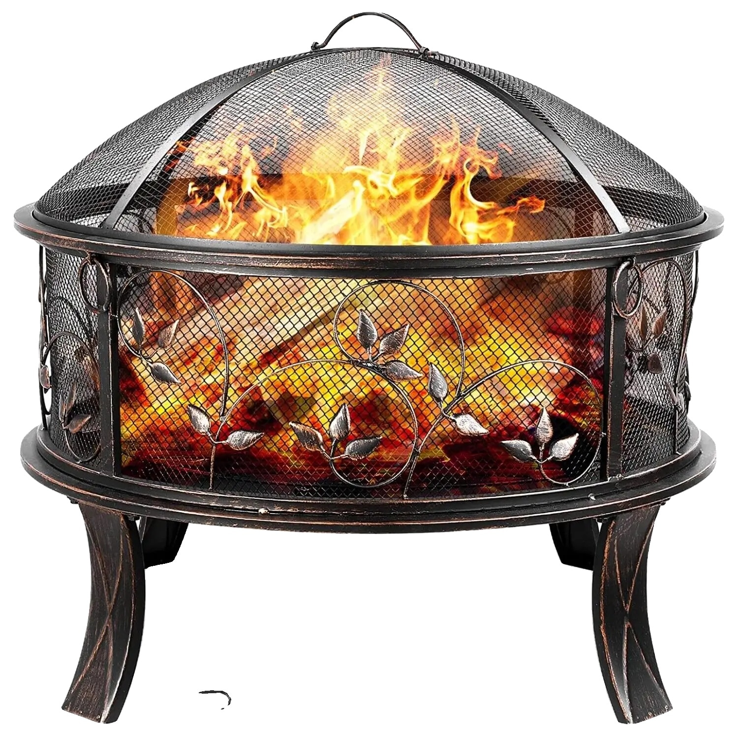 Semineu exterior pentru gradina, Fier, 68cm, Gri - eMAG.ro