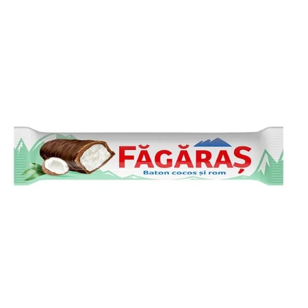 Baton cu cocos si rom Fagaras, 8buc, 320g - eMAG.ro