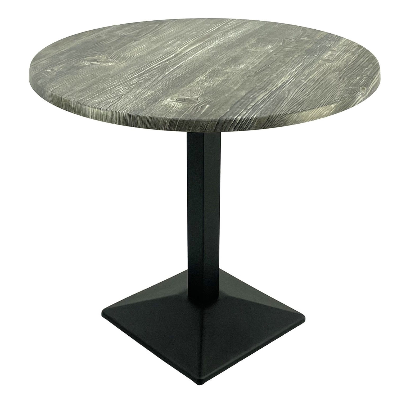 Masa restaurant/terasa rotunda D80xh74cm Raki Old Pine, blat werzalit ...