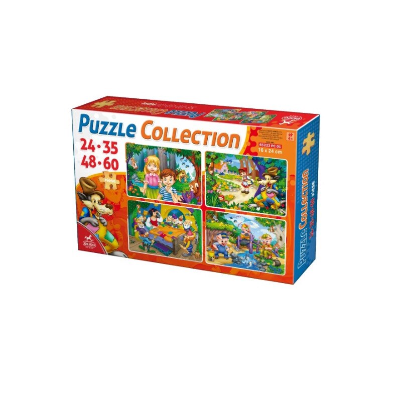 Colectie 4 puzzle-uri copii – Basme Concept E Efrall - eMAG.ro