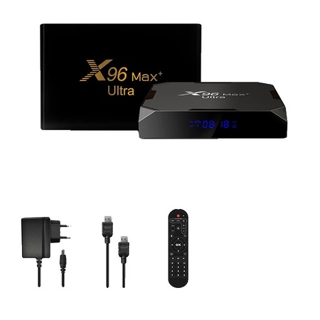 Smart TV Box X96 Max+ Ultra, Android 11, 8K, 64 GB, 4 GB RAM, Negru ...