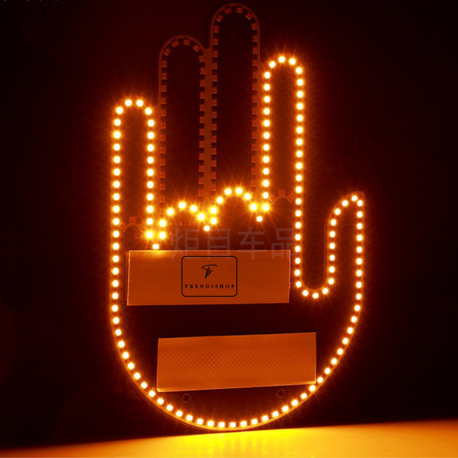 Semn Auto LED cu telecomanda TrendiShop®, Amuzant, Unic, 3 moduri, In ...