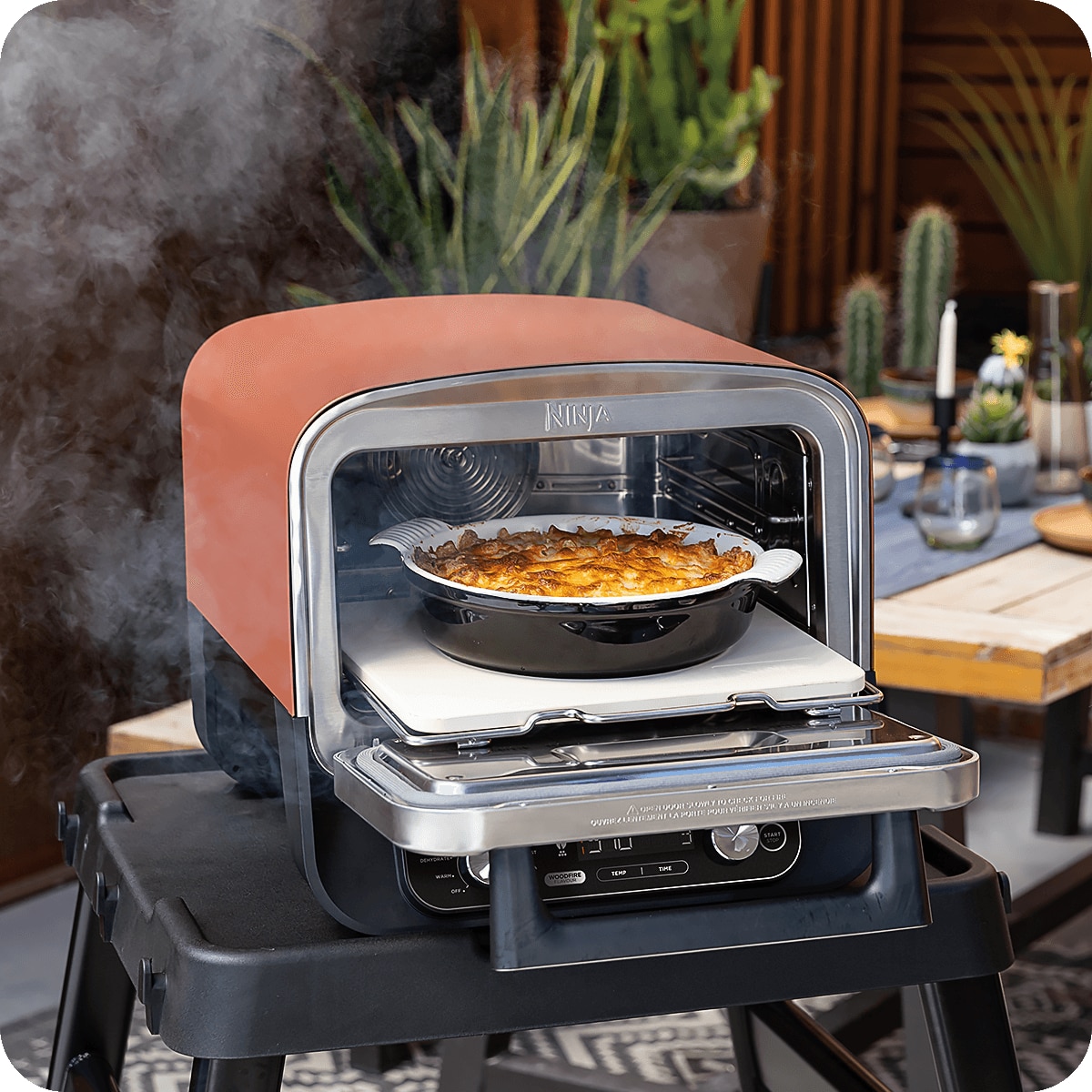 Електрическа фурна Ninja Woodfire, 8 програми OO101EU, 220-240 V, 13 A ...