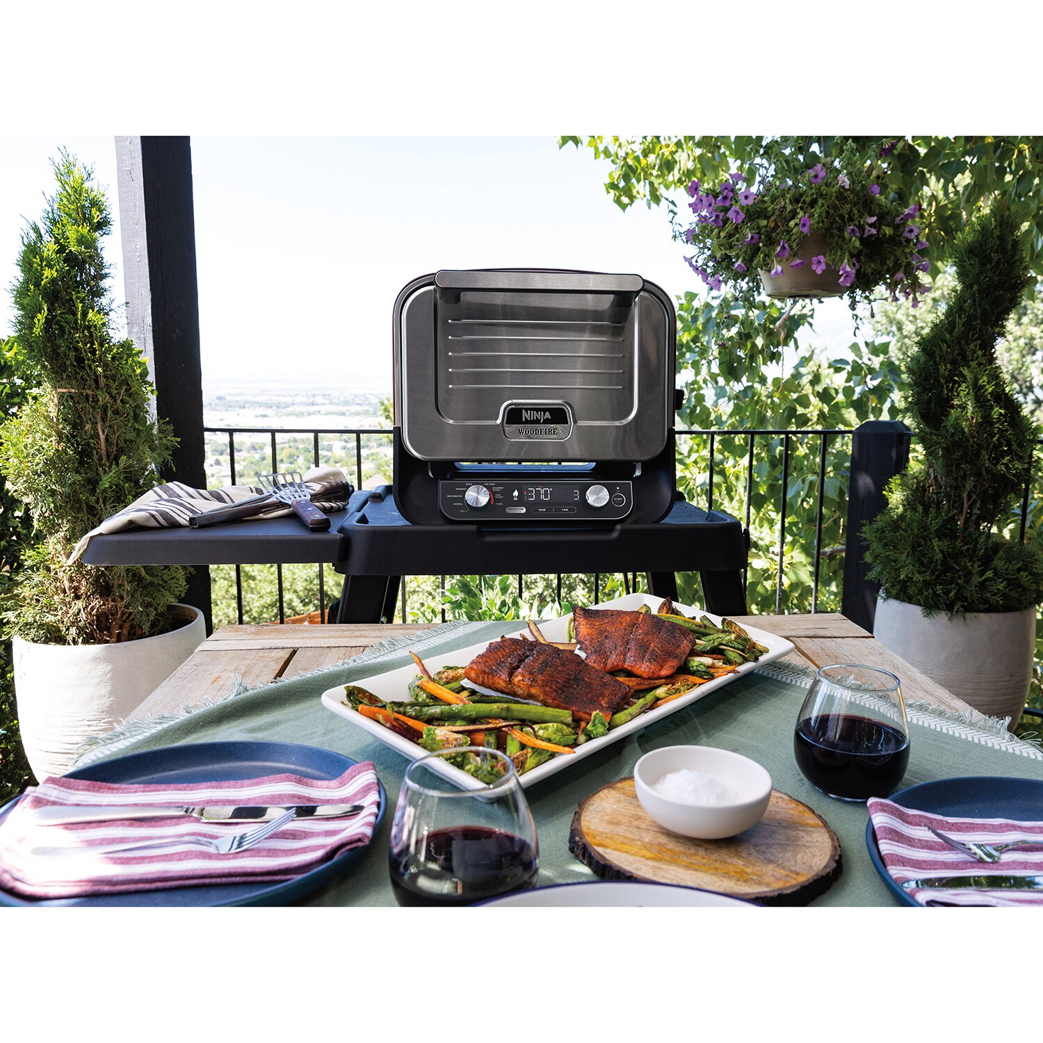 Електрическа фурна Ninja Woodfire, 8 програми OO101EU, 220-240 V, 13 A ...