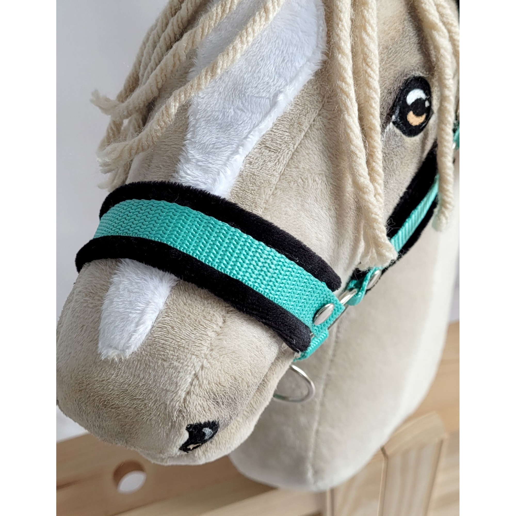 Set capastru/franghie pentru cal de jucarie, Super Hobby Horse, Bumbac ...