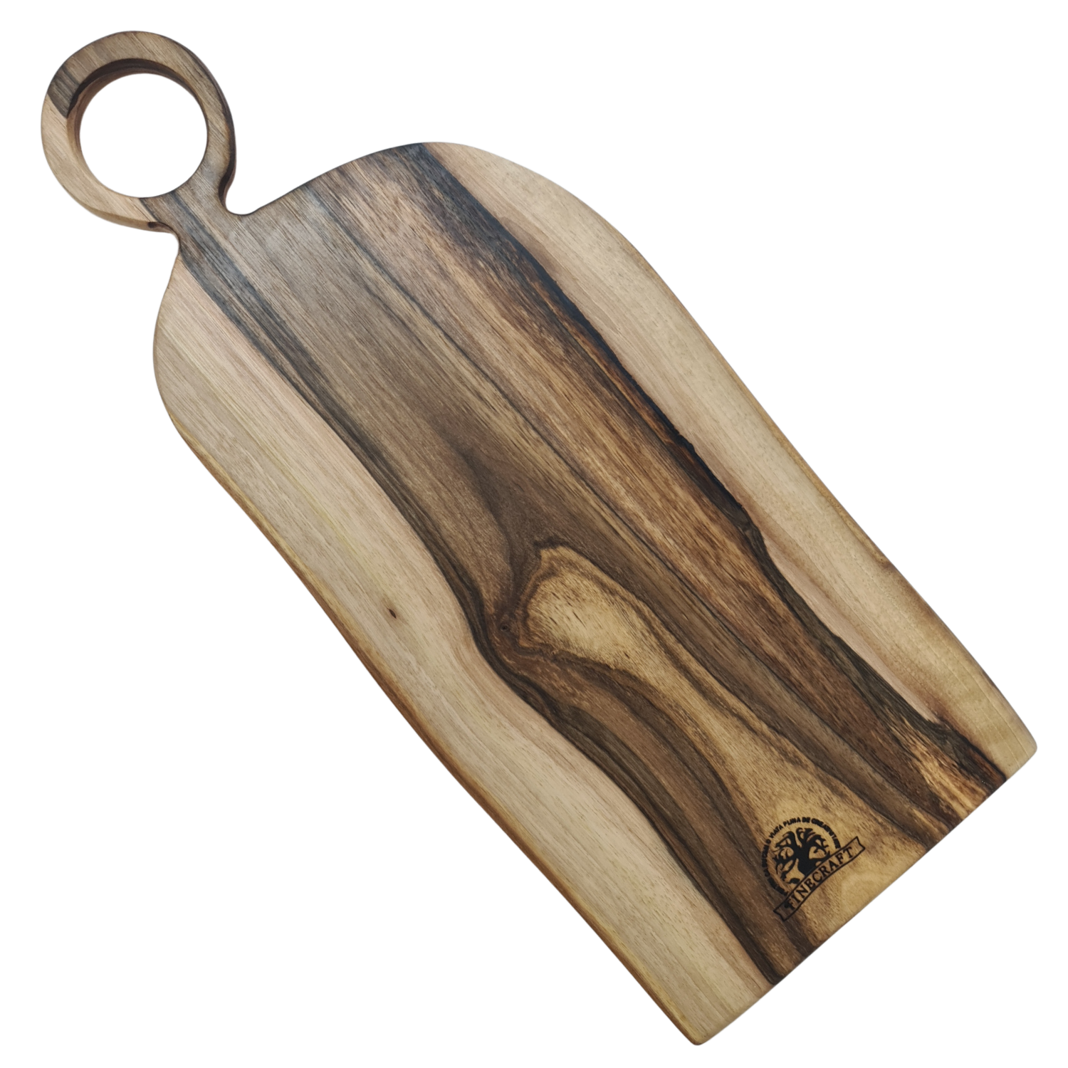 Tocator Handmade din Lemn de Nuc cu Insertii de Rasina (Model 4) - eMAG.ro