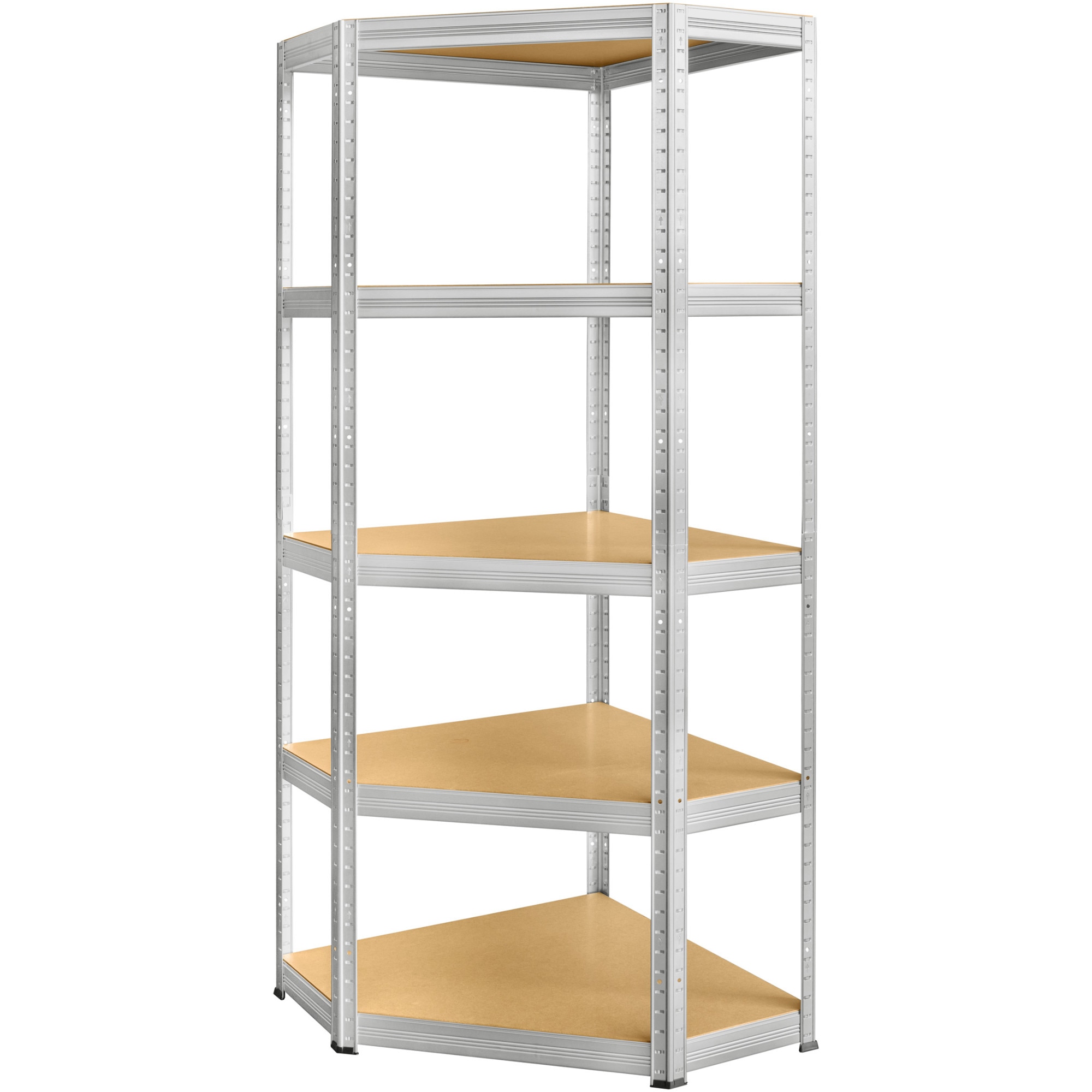 Raft metalic colt Smart Storage 180x90x90x40cm 5 polite MDF, 175kg ...