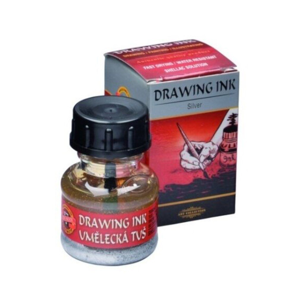 Set 2 x Tus Desen pentru Artisti, Argintiu, 20 g - eMAG.ro