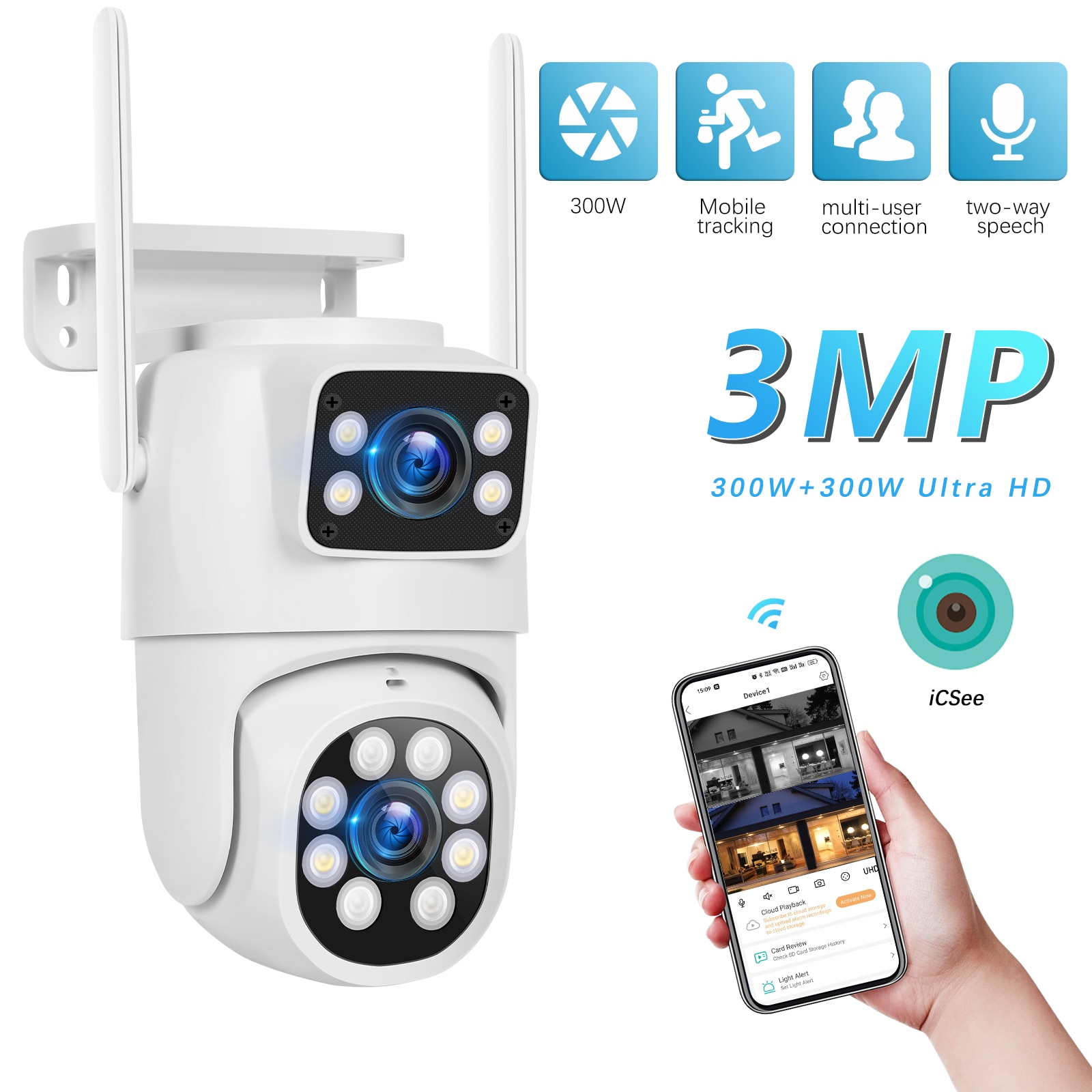 Camera lentile Duble de 3MP Smart - eMAG.ro