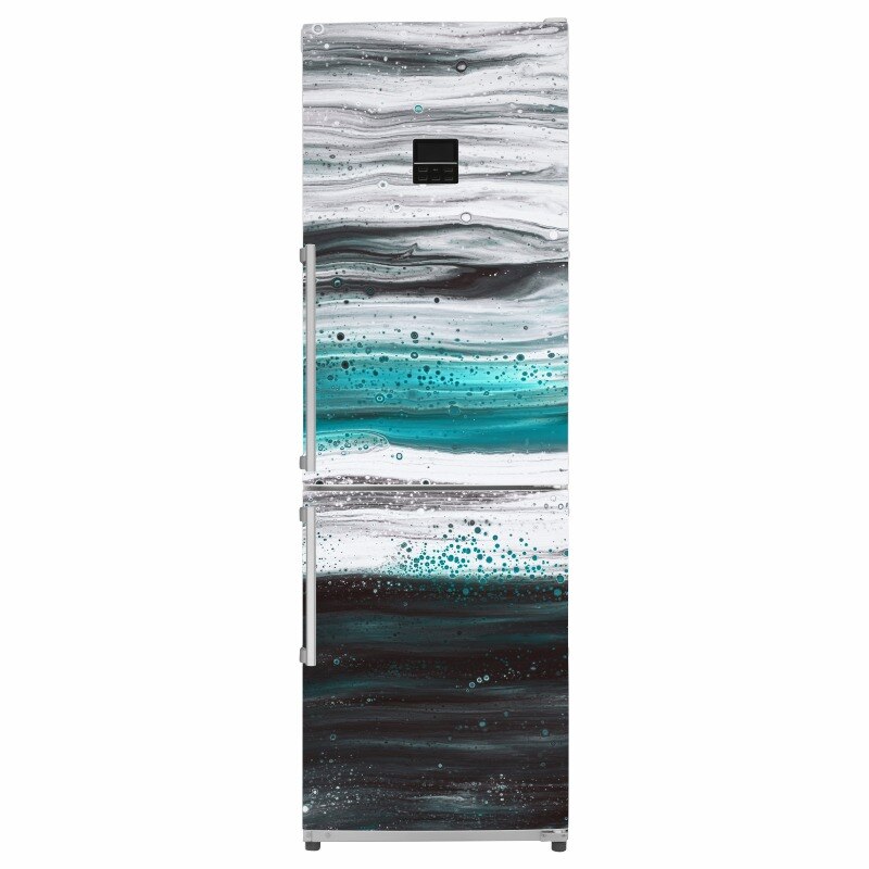 Autocolant pentru frigider, Priti Global, Culorile oceanului, 60x200 cm ...