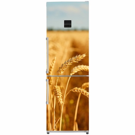 Autocolant pentru frigider, Priti Global, Camp cu spice de grau, 60x200 ...