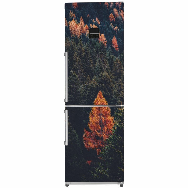 Autocolant pentru frigider, Priti Global, Brad de toamna, 60x200 cm ...