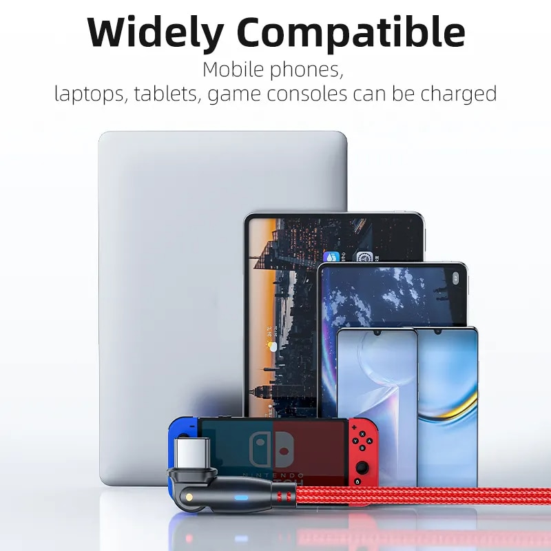 Кабел за зареждане и трансфер на данни Super Fast Charge 100W, UsbC ...