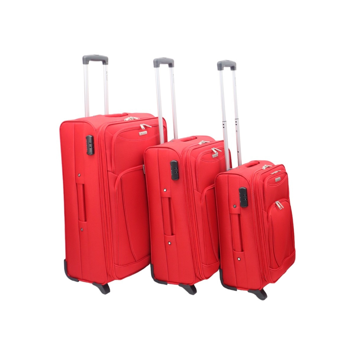 Trolere set, My Travel, R-744 trei dimensiuni, 20", 24", 28", red - eMAG.ro