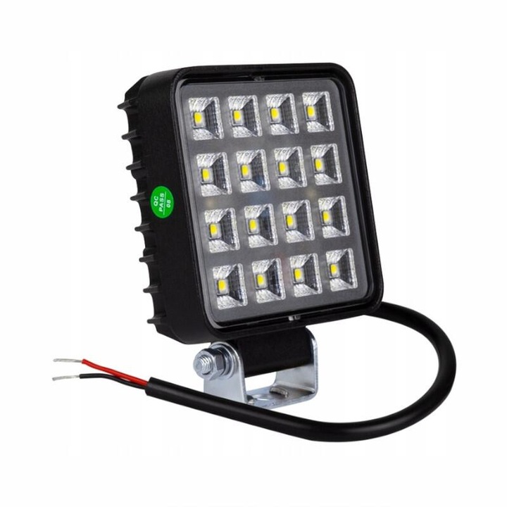Proiector lucru 90x90, LED, 12-24V, 15W, 1844lm, flood, cu intrerupator ...
