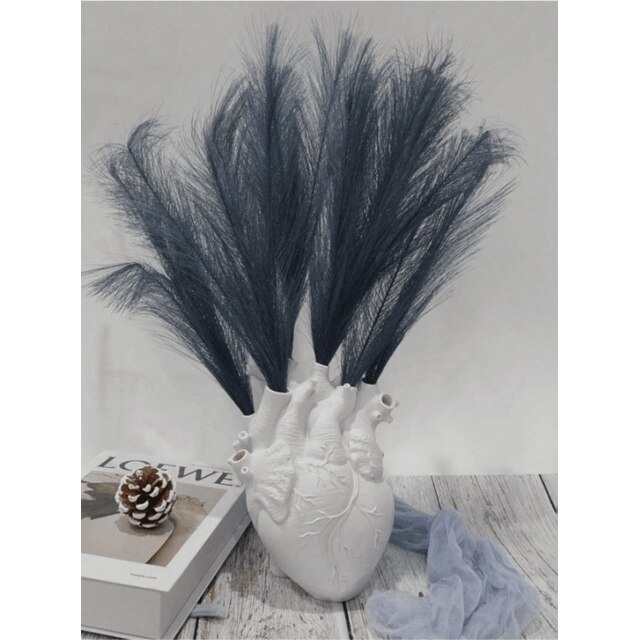 Vaza Decorativa, Model Inima Anatomica, Culoare Alb, 17 CM - eMAG.ro