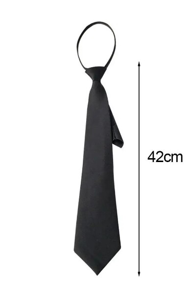Cravata Unisex Neagra, 42 CM - eMAG.ro