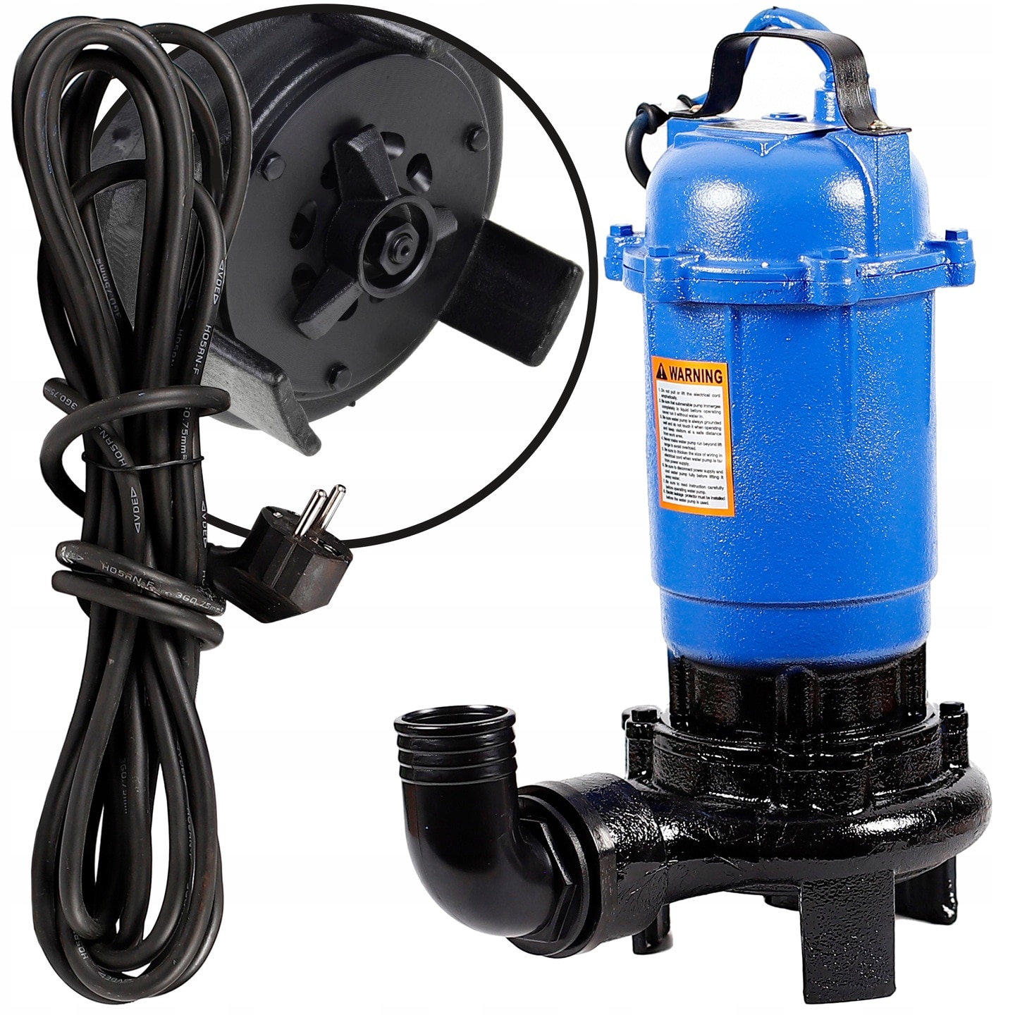 Pompa apa submersibila murdara cu tocator cutit exterior 3265W (CP-5509) - eMAG.ro