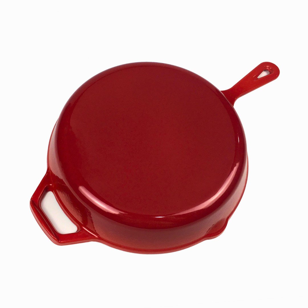 Tigaie din fonta emailata, Crucible Cookware, 26 cm, interior emailat ...