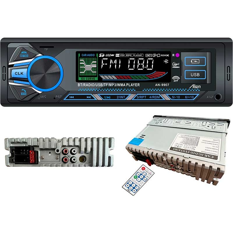 Radio MP3 player auto Alien AN-9907, 4x50W, Bluetooth, SD, USB, ecran ...