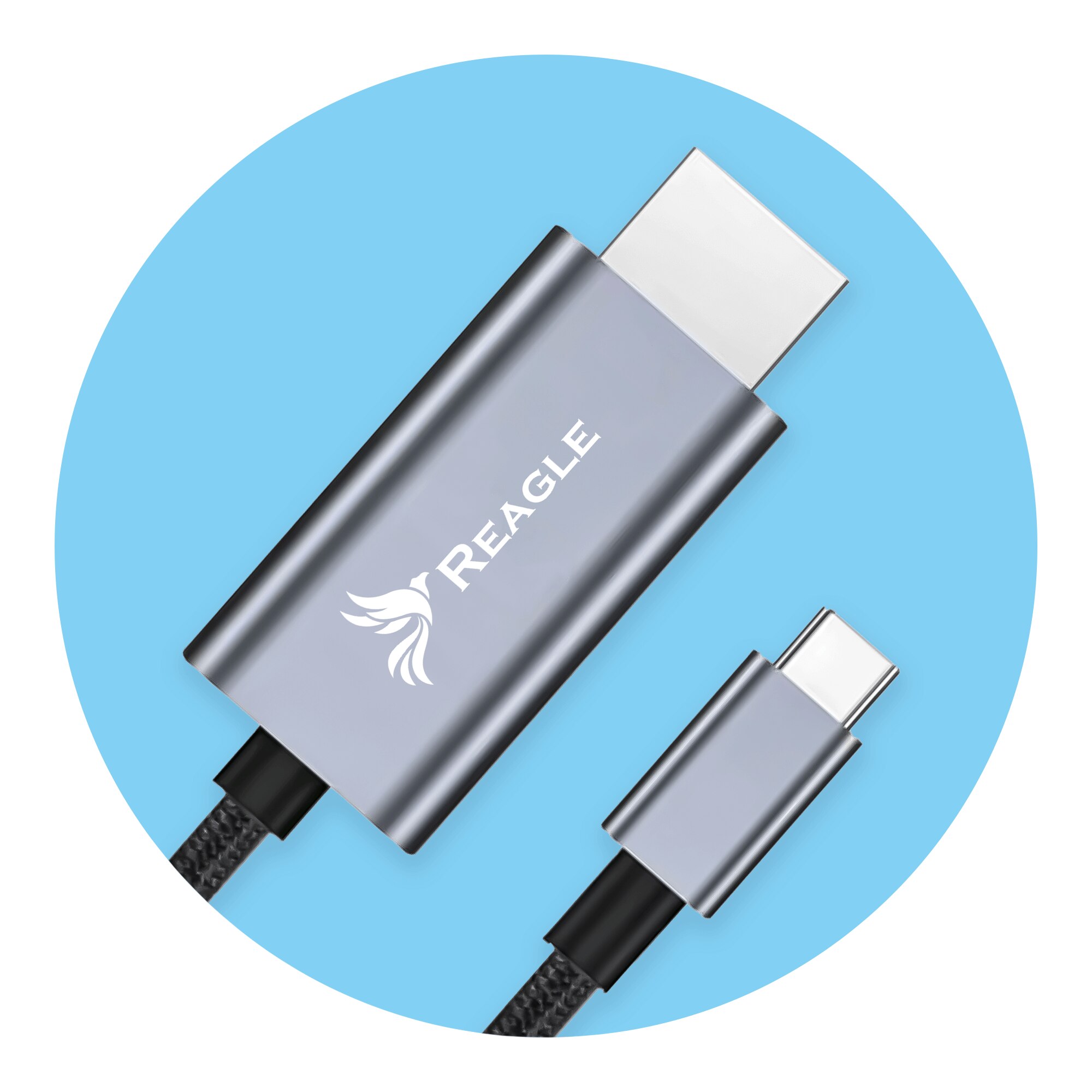 Adaptor Cablu USB C HDMI 2.1 8K 4K 165Hz Mac MHL 48 Gbps Reagle - eMAG.ro