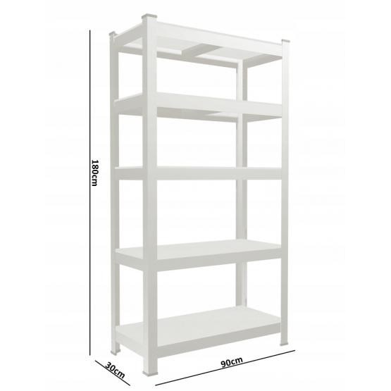 Raft de depozitare CHOMIK, 5 nivele, 180x90x30, capacitate de incarcare ...