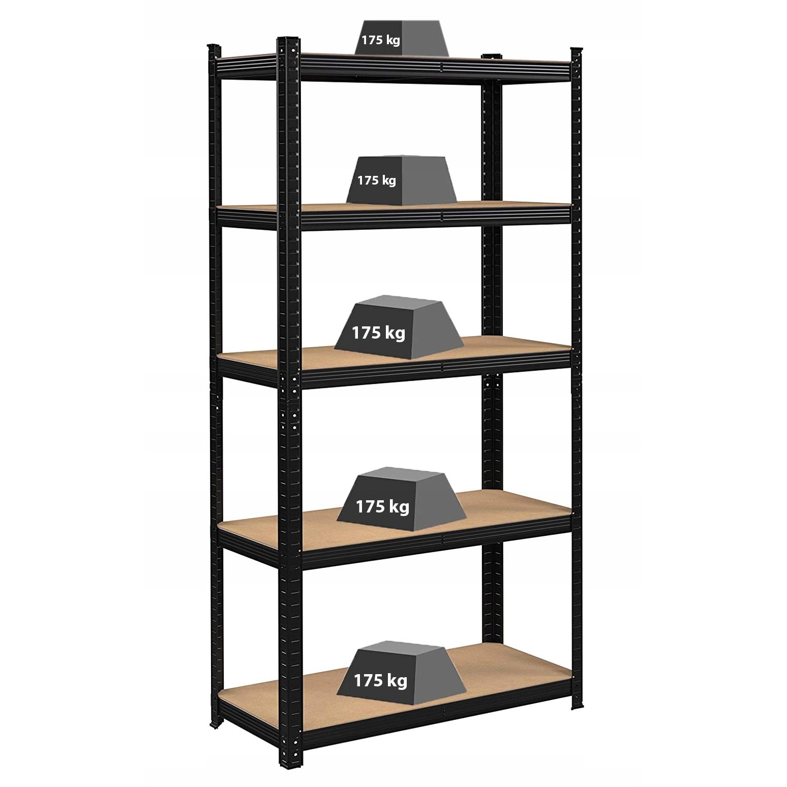 Raft de depozitare CHOMIK, 5 nivele, 180x90x30, capacitate de incarcare ...