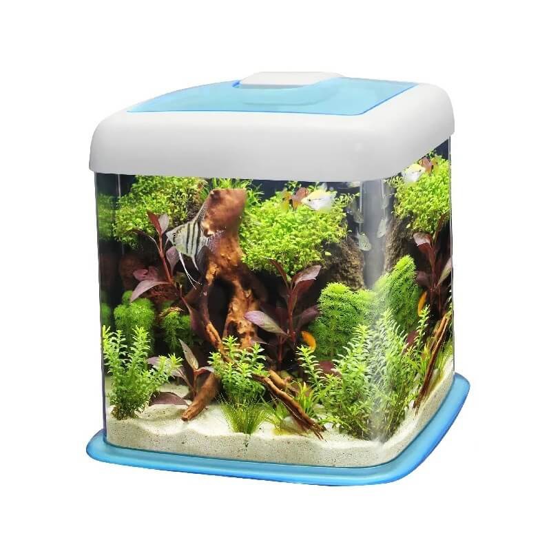 Acvariu 12 litri Ocean Free Curvo Tank albastru - eMAG.ro