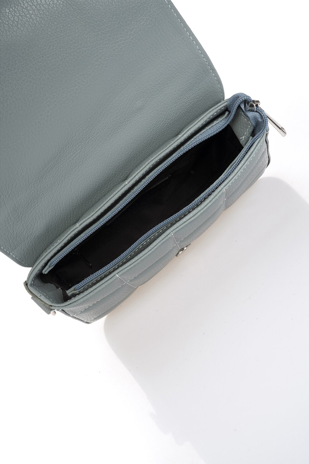 Massimo Castelli, Кожена чанта с капитониран ефект, Прашно синьо - eMAG.bg