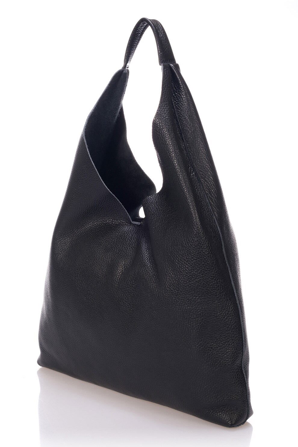 Massimo Castelli, Geanta hobo de piele, Negru - eMAG.ro