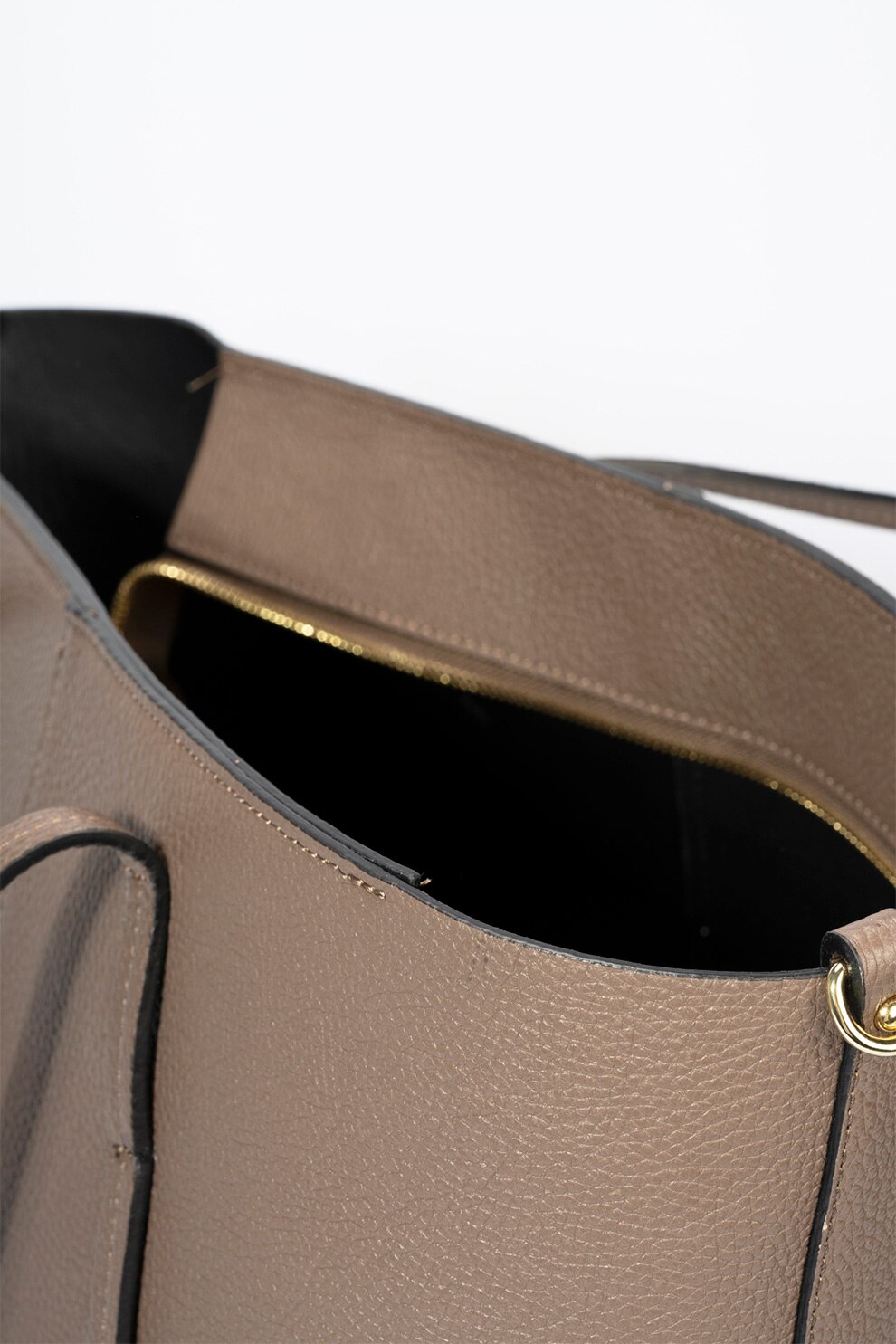 Massimo Castelli, Geanta shopper de piele, Maro fango - eMAG.ro