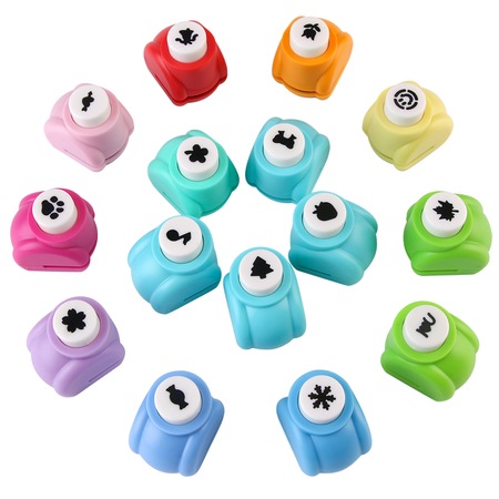 Set 15 Mini Perforator Hobby, NIERBO®, 15 forme interschimbabile ...