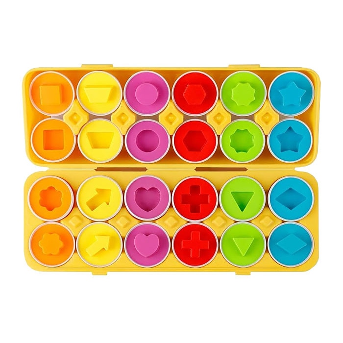 Sortator educational pentru copii, model cofrag de oua, potriveste ...