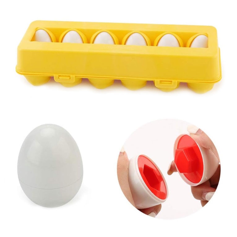 Sortator educational pentru copii, model cofrag de oua, potriveste ...