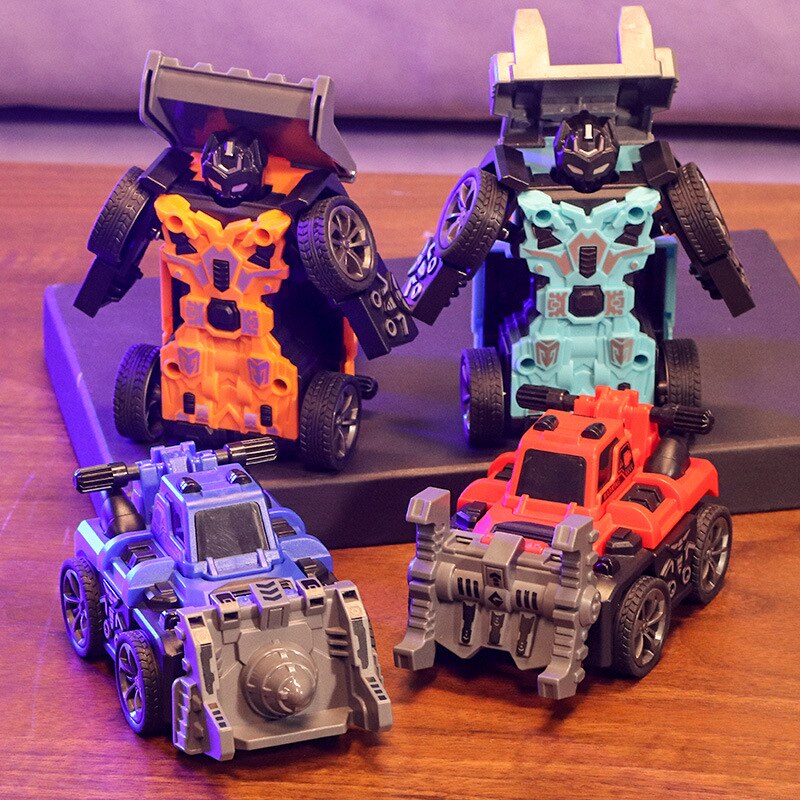 Masina robot interactiva, 2 in 1, LLUNNA, deformabil prin coliziune ...