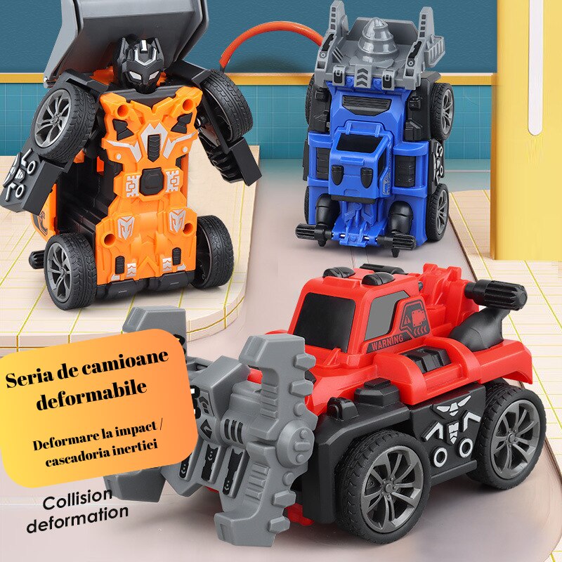 Masina robot interactiva, 2 in 1, LLUNNA, deformabil prin coliziune ...