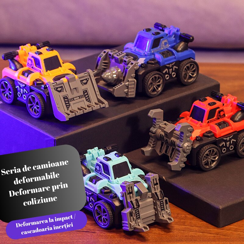 Masina robot interactiva, 2 in 1, LLUNNA, deformabil prin coliziune ...