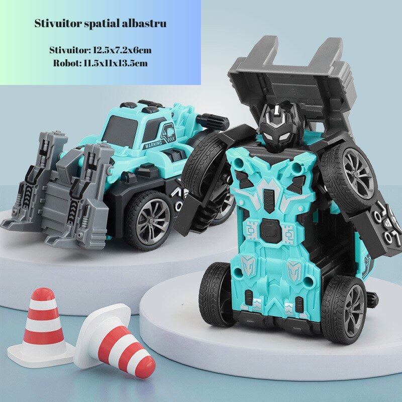 Masina robot interactiva, 2 in 1, LLUNNA, deformabil prin coliziune ...