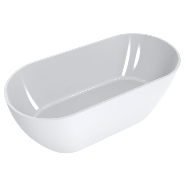 Cada din compozit alba lucioasa Greenland, Miraggio, 170x80.5 cm, 480 l ...