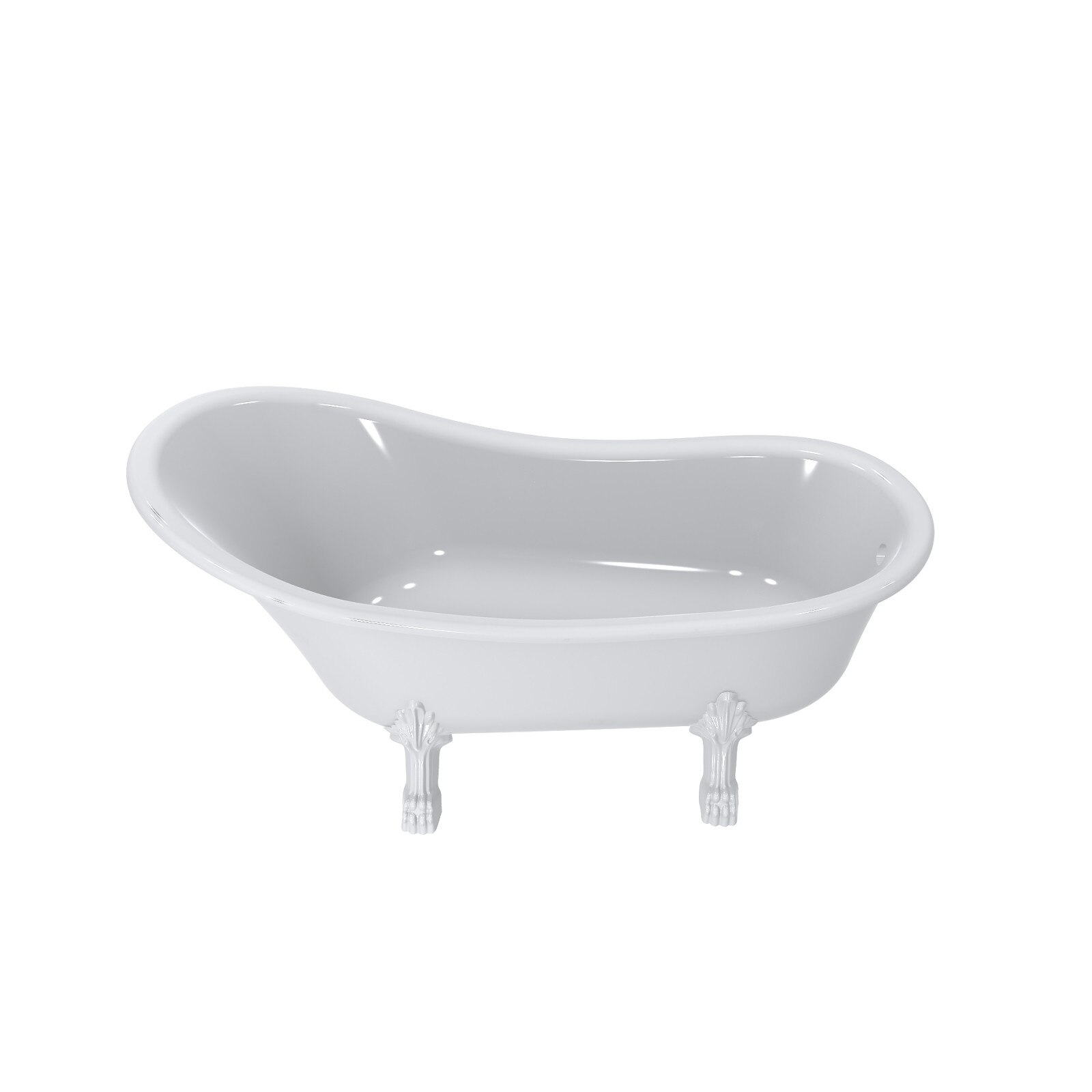 Cada din compozit alba lucioasa Mirabella, Miraggio, 175x80.5 cm, 200 l ...