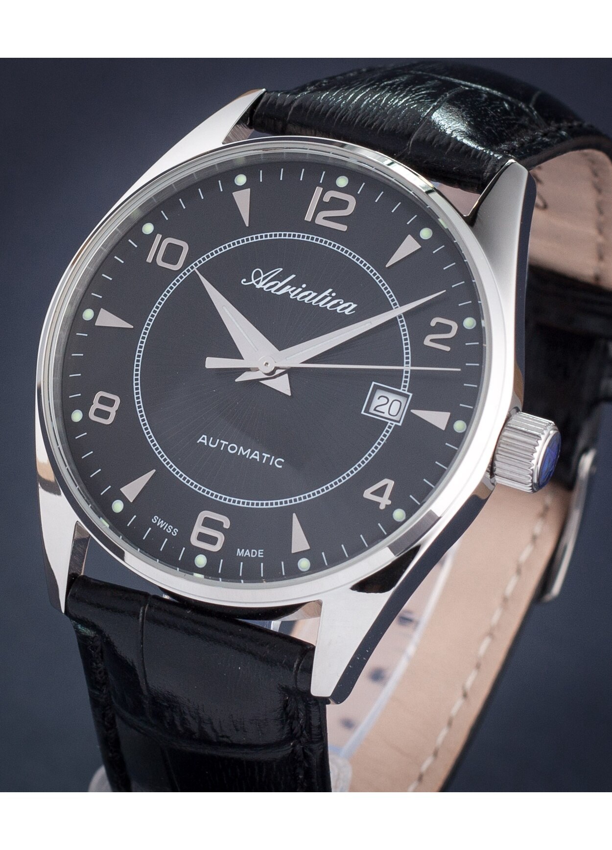 Ceas pentru barbati, Adriatica, Automatic, ETA 2824, Negru, Argintiu ...