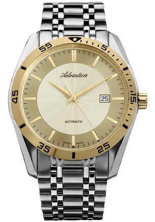 Ceas pentru barbati, Adriatica, Automatic, ETA 2824, Argintiu, Auriu ...