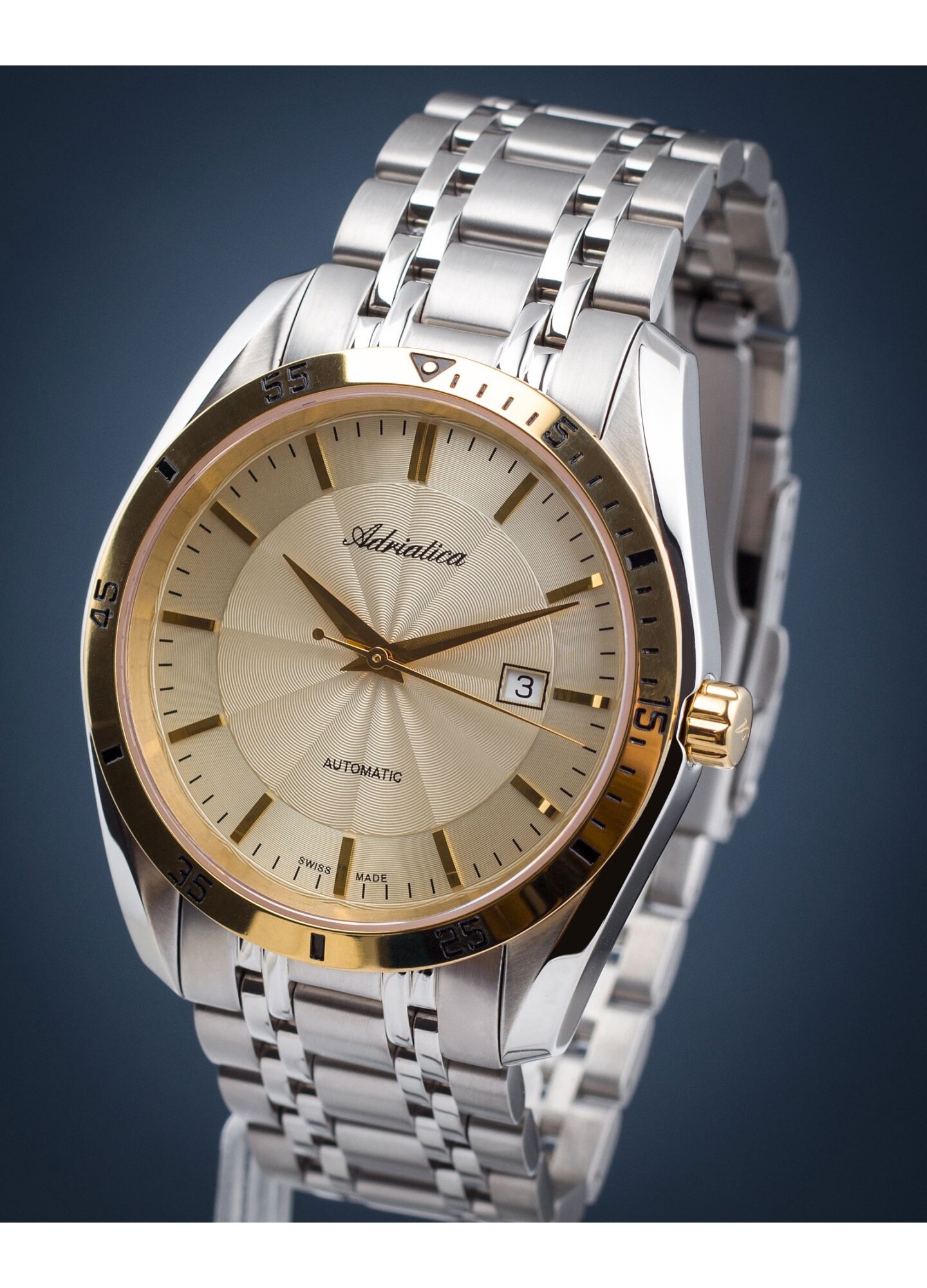 Ceas pentru barbati, Adriatica, Automatic, ETA 2824, Argintiu, Auriu ...