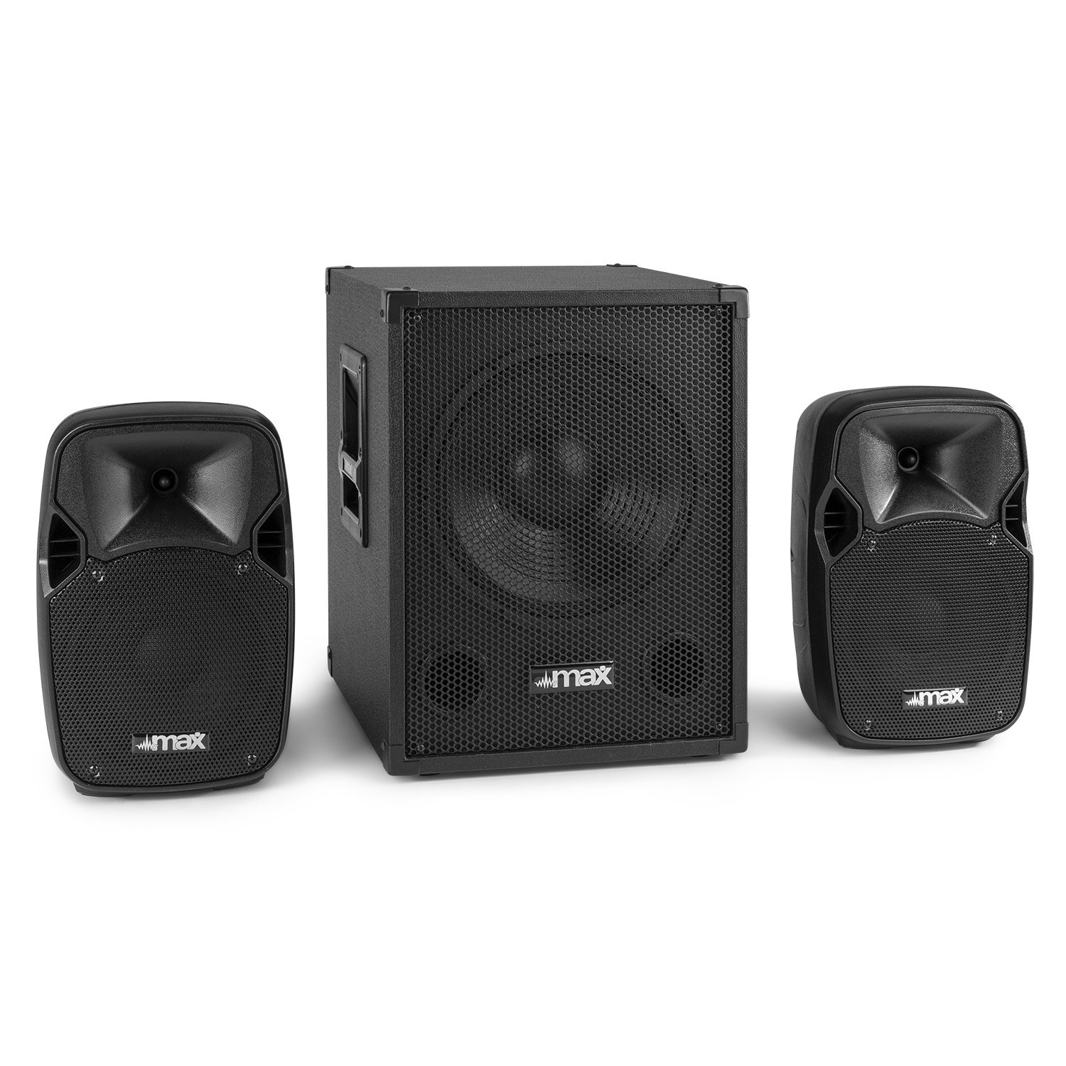 Kit de sonorizare boxe active 2.1 (1x subwoofer, 2x boxe satelit), 12 ...