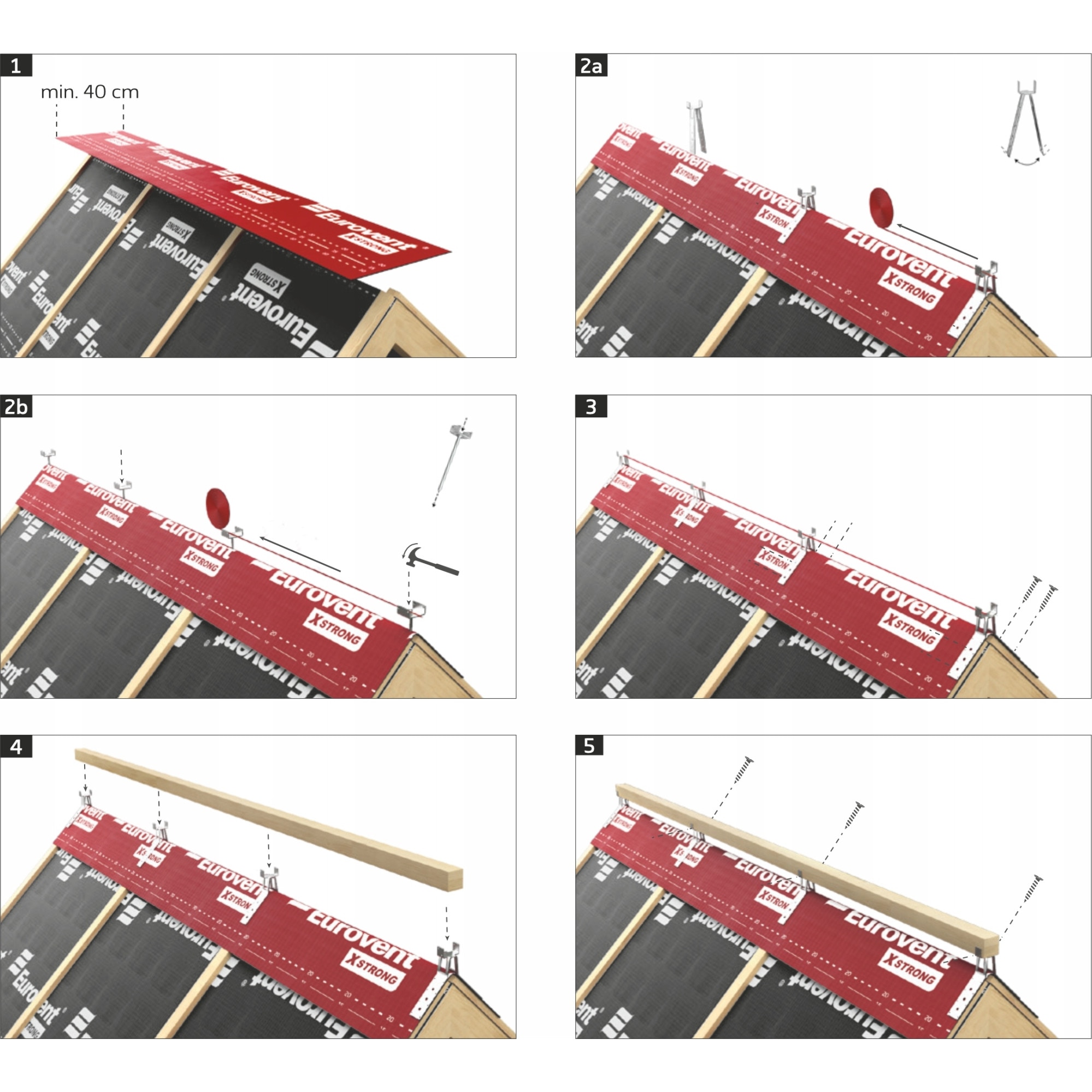 Banda coama ventilare, 310 mm x 5m, RAL 9005, etansare pentru acoperis ...