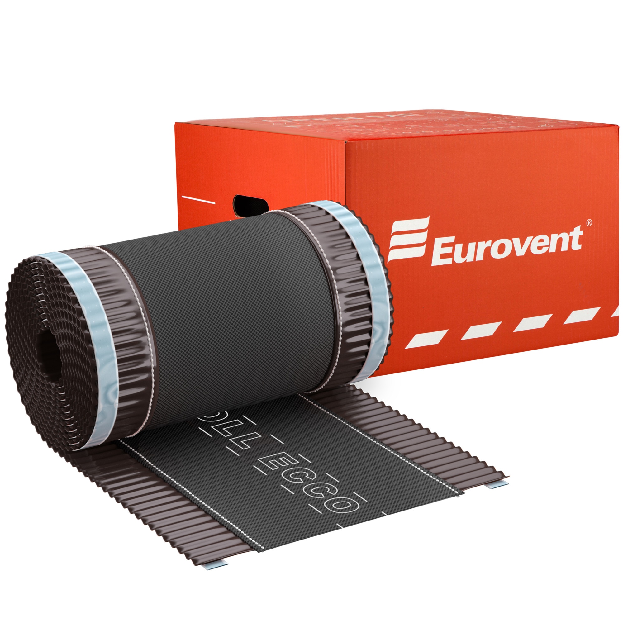 Banda coama ventilare, 310 mm x 5m, RAL 8017, etansare pentru acoperis ...