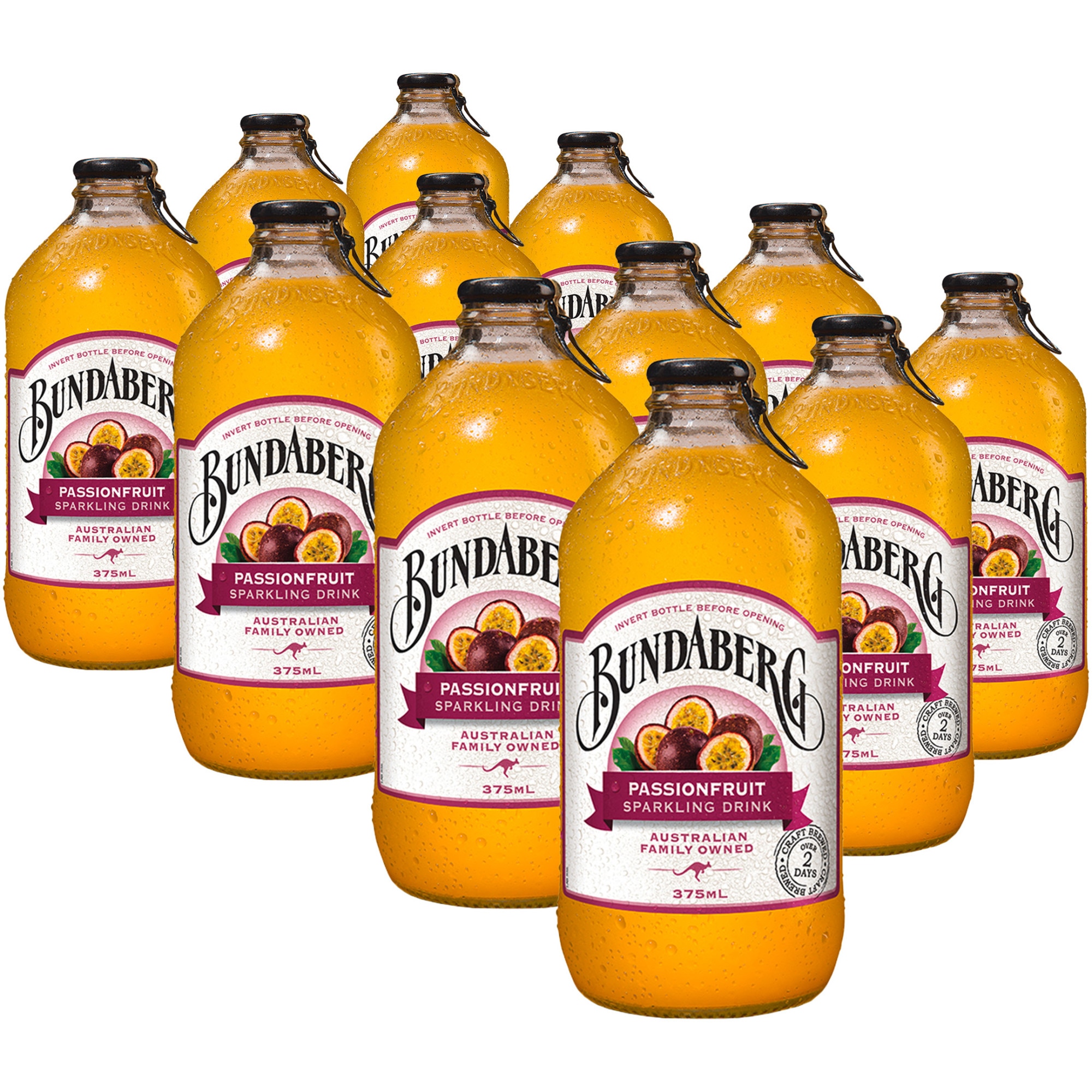 Bere Bundaberg fara alcool aromatizata cu fructul pasiunii 12 x 375ml ...