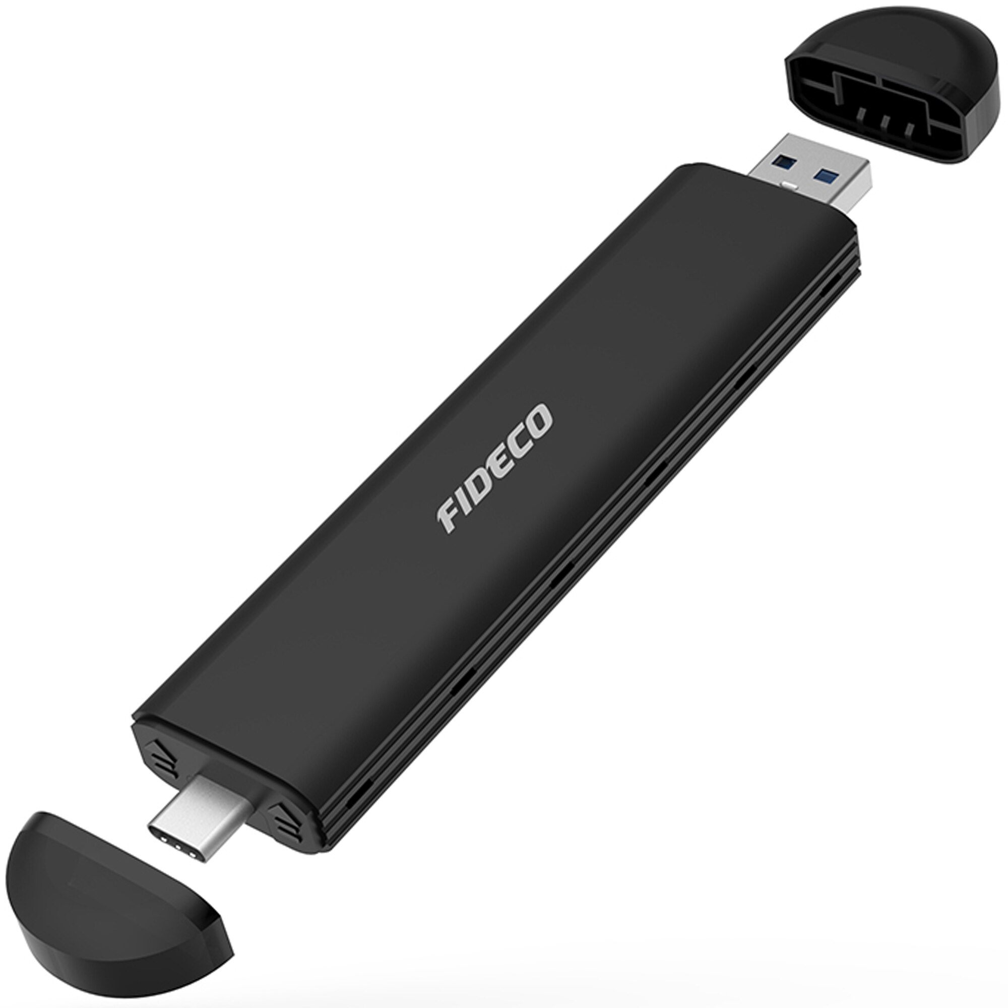 Tok SSD M.2 PCIe SATA USB 3.2 Fideco 2in1 UBS C USB A 10 Gbps fekete ...