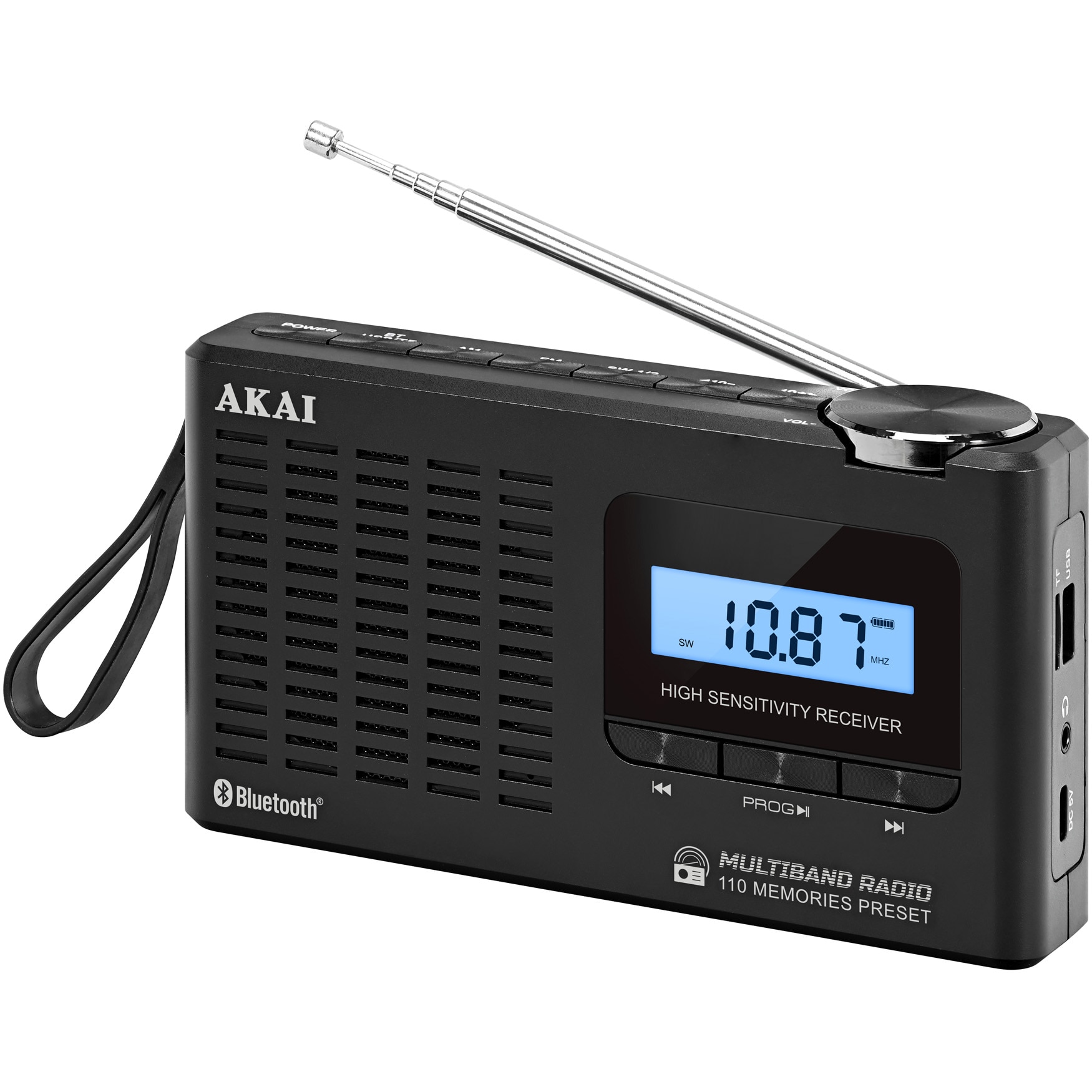 Radio portabil Akai APR-600, AM/FM, Bluetooth, Negru - eMAG.ro